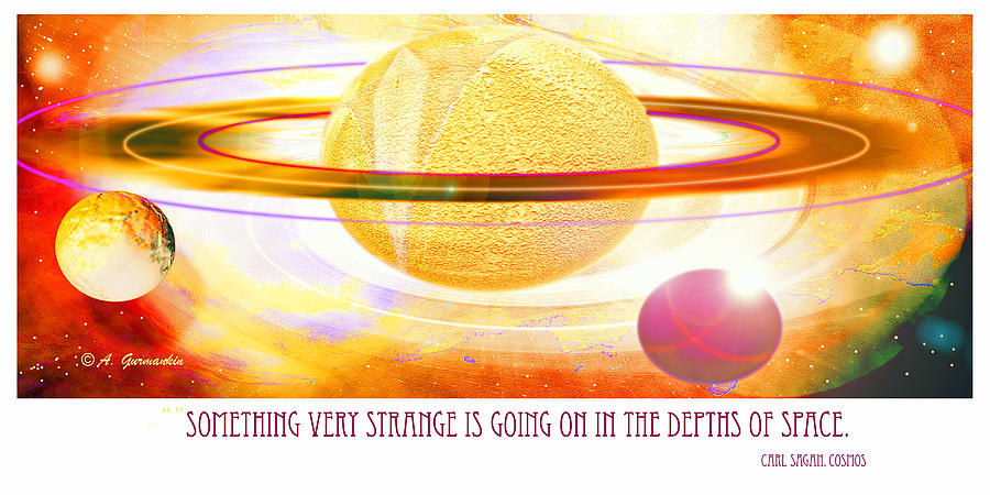 Outer Space Astronomical Fantasy Celestial Bodies Digital Art by A ...