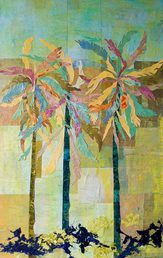 Palm Skies Mixed Media by Kat Ebert - Fine Art America