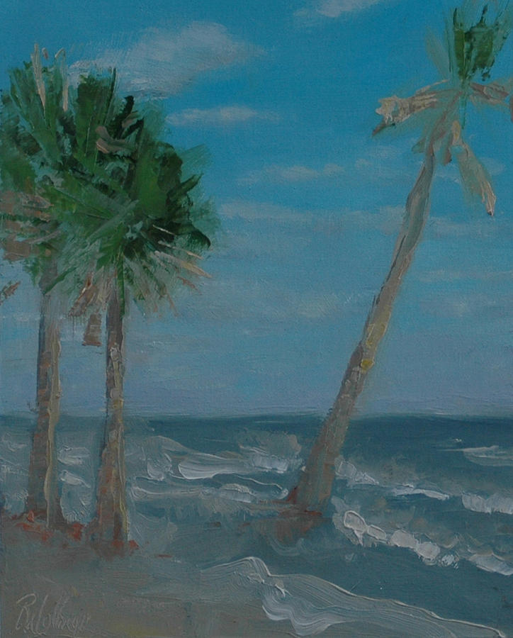 Palm Trees Painting by Robin Wellner - Fine Art America