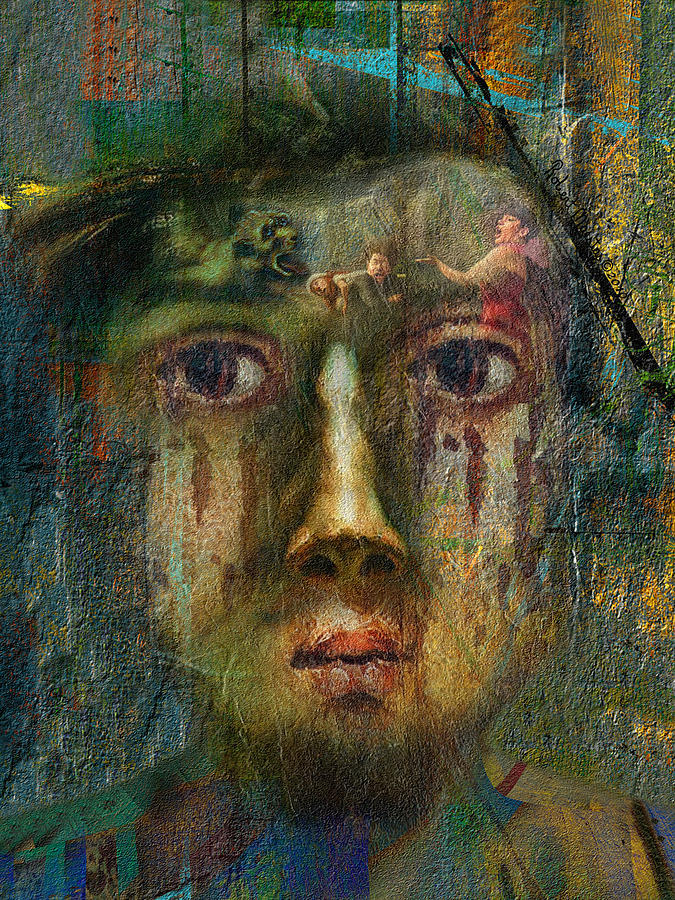 Paranoia Painting by Robert Maestas - Pixels