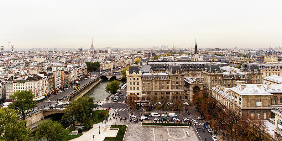 Paris Skyline Photograph by Ron Koeberer - Pixels