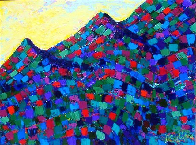 Patchwork Mountains Painting by Dan Gilliam - Fine Art America