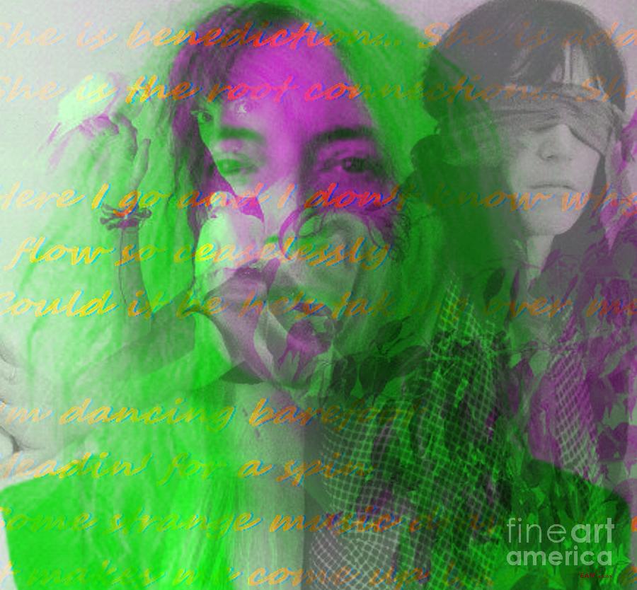 Patti Smith Dancing Barefoot Digital Art by Elizabeth McTaggart - Pixels