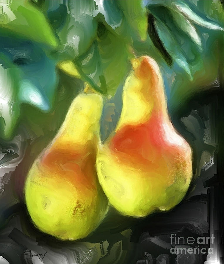 Pears Digital Art by Ruby Cross - Fine Art America