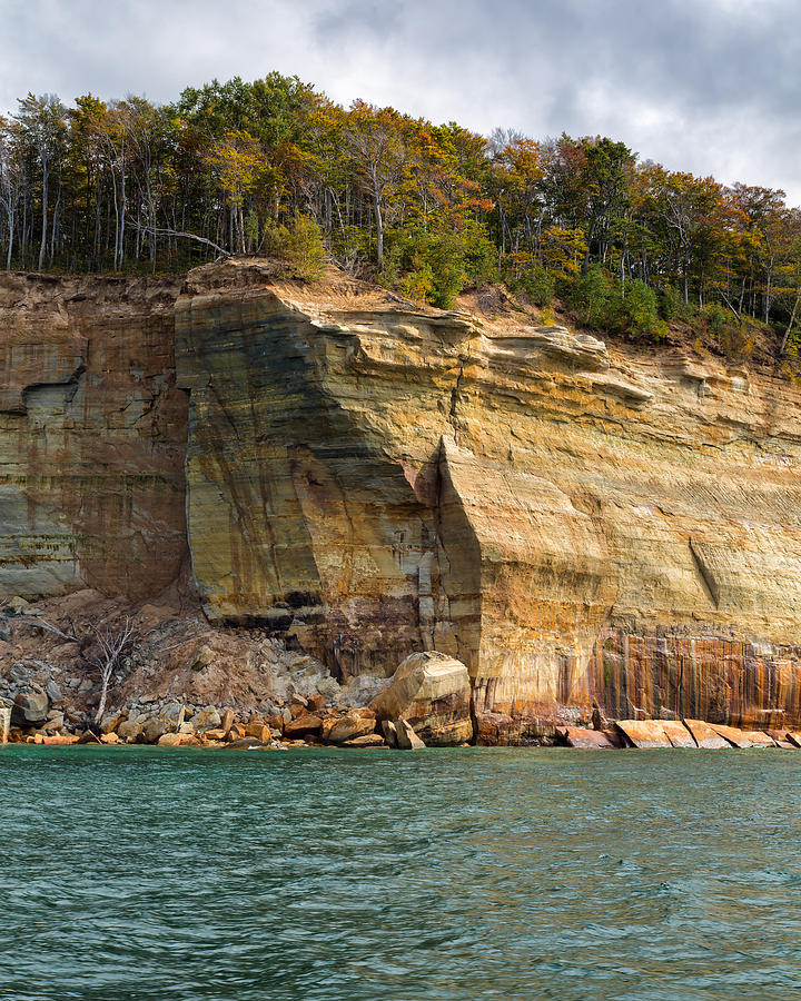 Pictured Rocks An Ongoing Work Photograph by John M Bailey | Fine Art ...