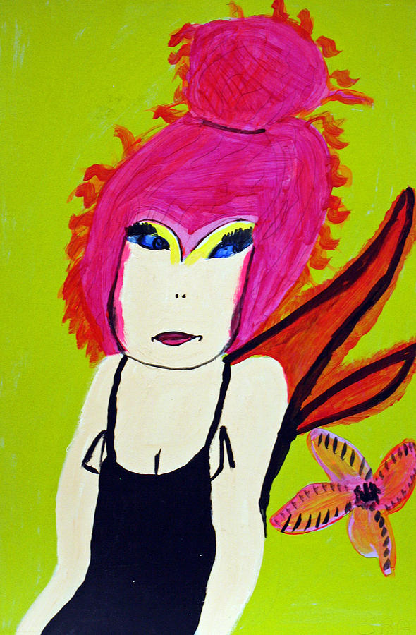 Pixie Girl Painting by Sandra B - Fine Art America
