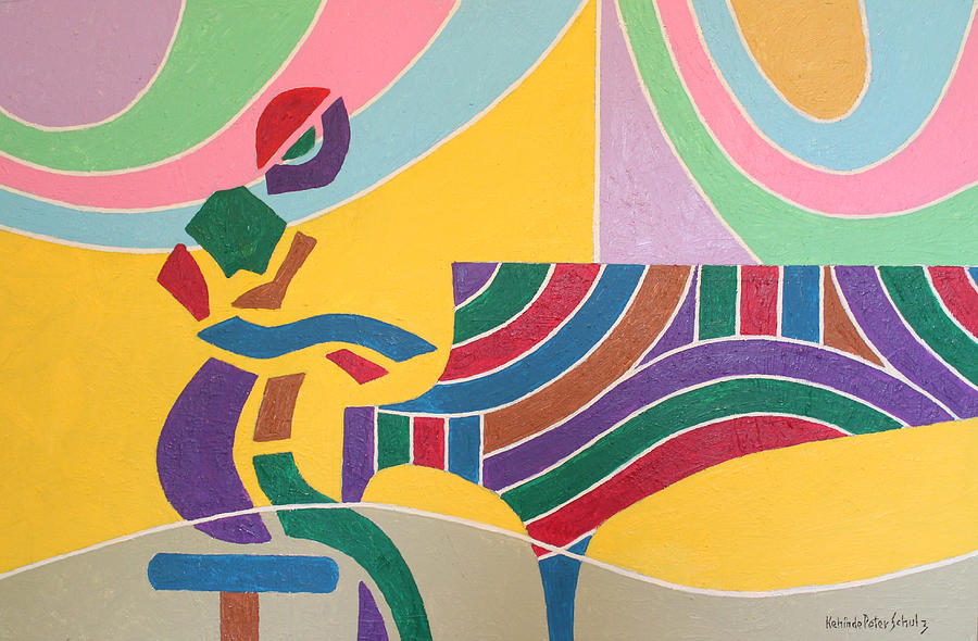 Playing Keyboard Painting by Kehinde Peter Schulz - Fine Art America