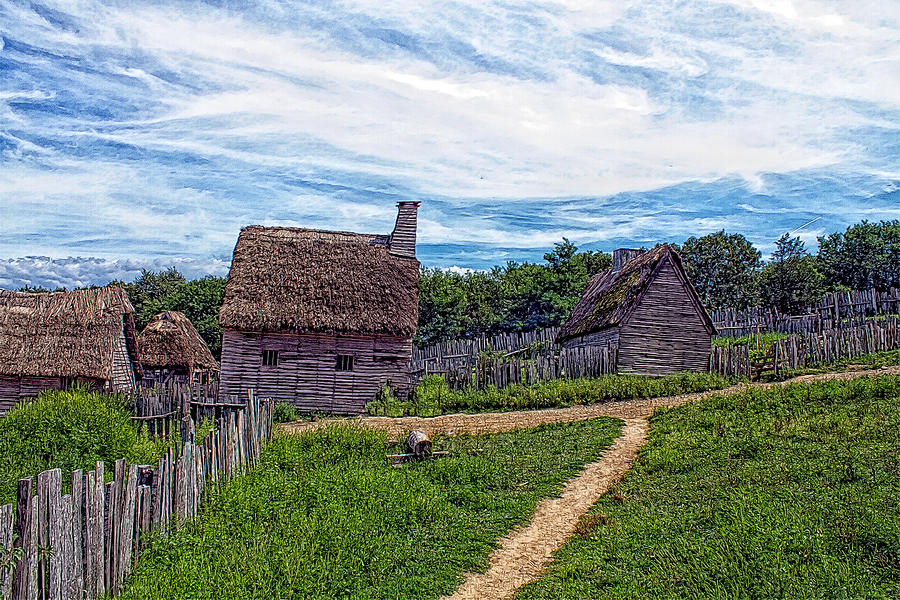 Plimoth Plantation Side Path Photograph by Constantine Gregory - Fine ...