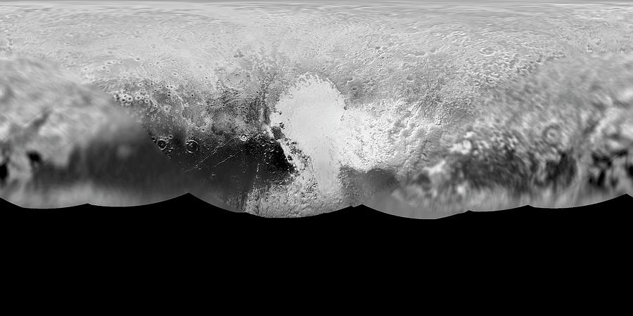 Pluto Map Photograph by Nasa/johns Hopkins University Applied Physics ...
