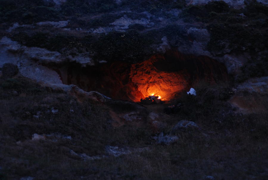 Point Reyes Cave Fire Photograph by Wes Eagle - Pixels