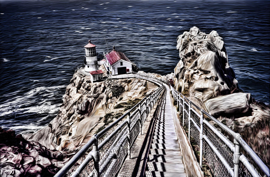 Point Reyes Lighthouse Digital Art by Barry Moore - Fine Art America