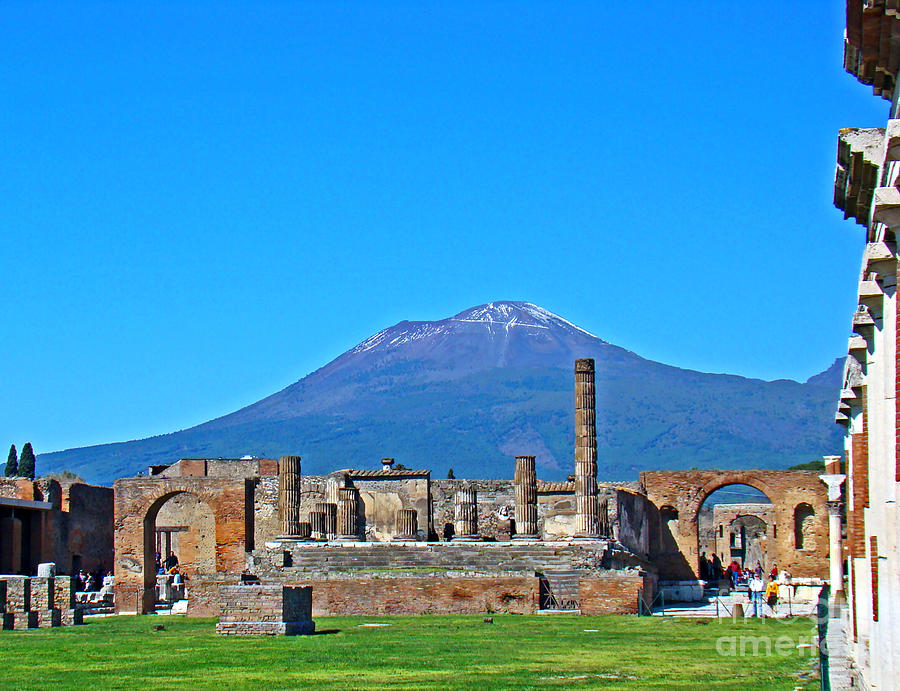 Pompeii and Vesuvius VIII Photograph by Al Bourassa | Fine Art America