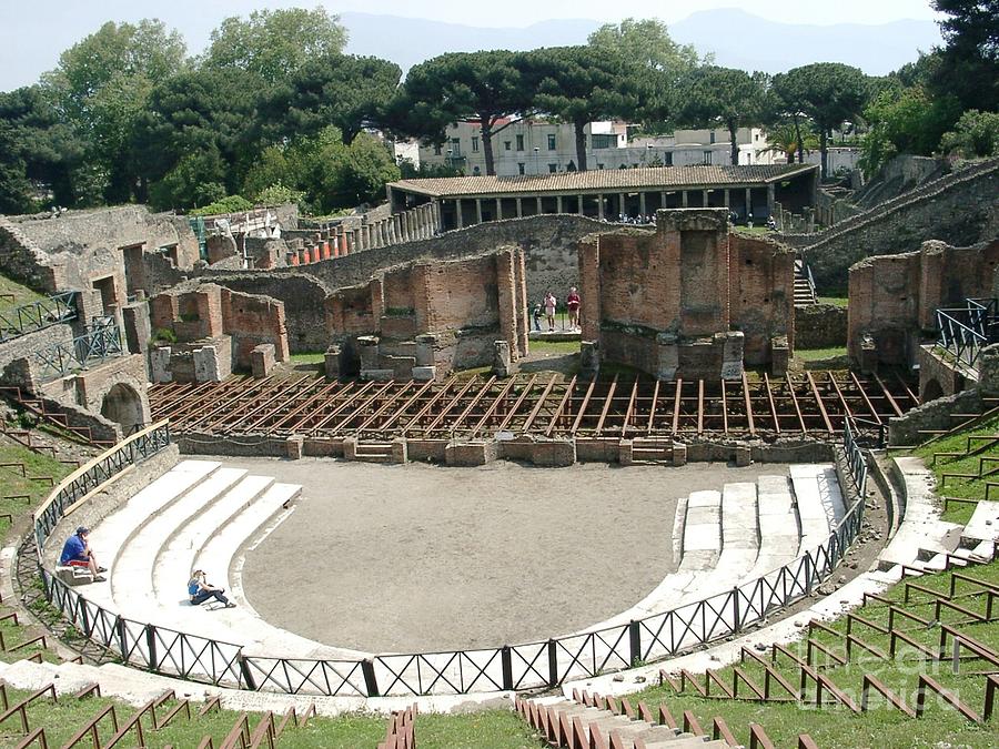 Pompeii Theater Ruins Photograph by Ted Pollard | Fine Art America