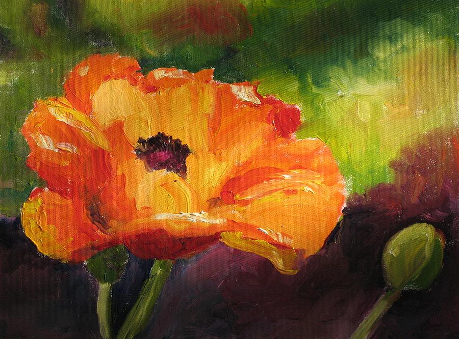 Poppy Passion Painting by Deb Bartos - Fine Art America
