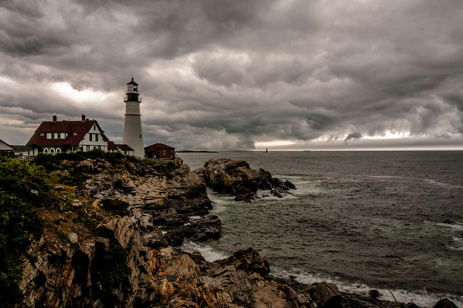 Portland Headlight Storm Photograph by Sean Thomas Flaim | Fine Art America