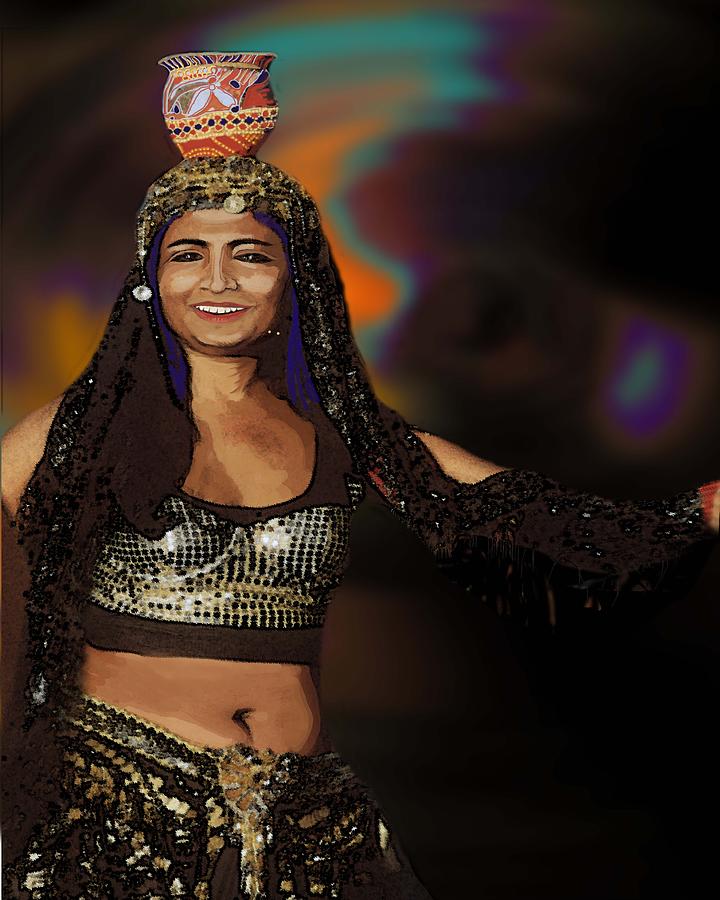 Portrait Of A Belly Dancer Digital Art By Alice Ramirez Pixels