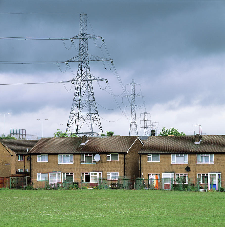High Voltage Power Lines Near Homes