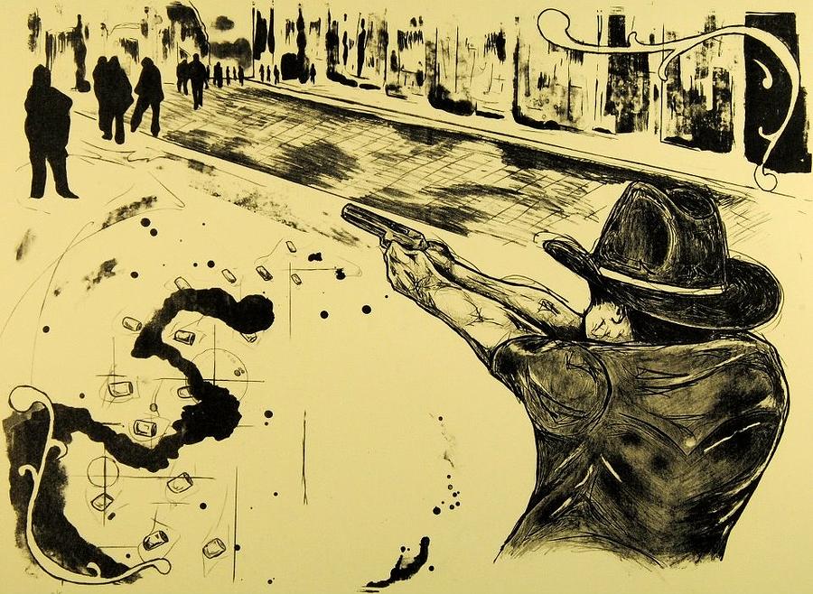 Preemptive Strike Drawing by David Honaker - Fine Art America