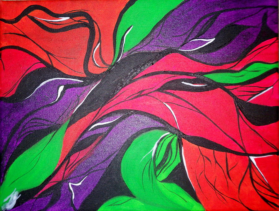 Psychedelic Fall Painting by Neena J - Fine Art America