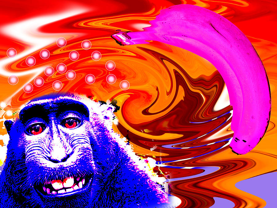 Psychedelic Monkey Digital Art by Dado Rodrigues - Fine Art America