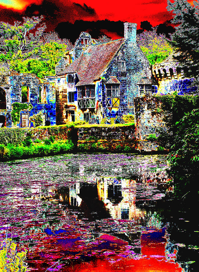 Psychedelic Scotney Castle Photograph by John Topman - Fine Art America