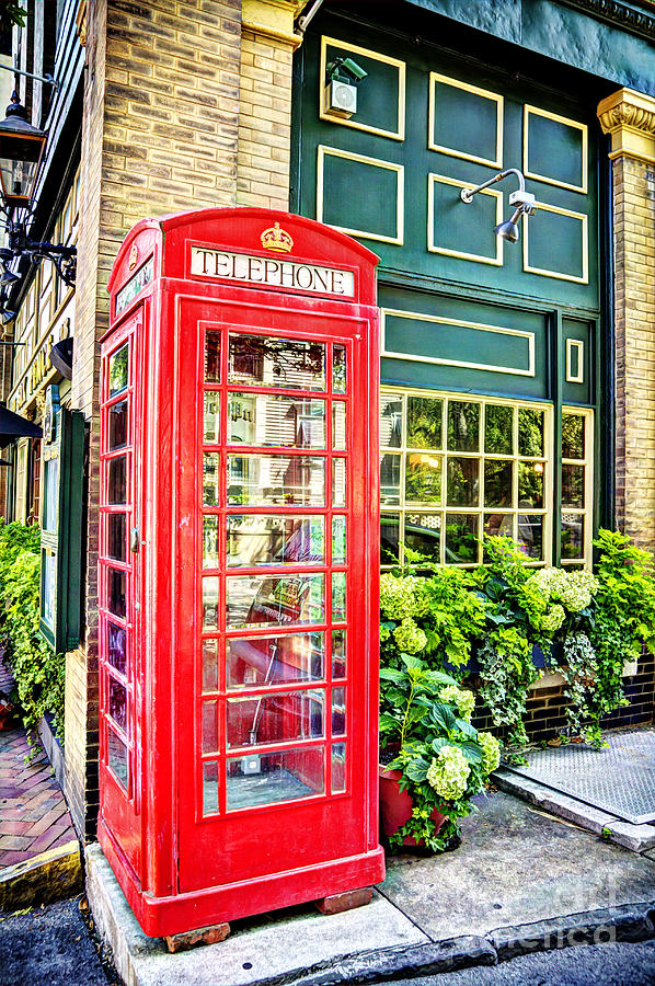 Pub British Telephone Booth Photograph by Joan McCool - Pixels