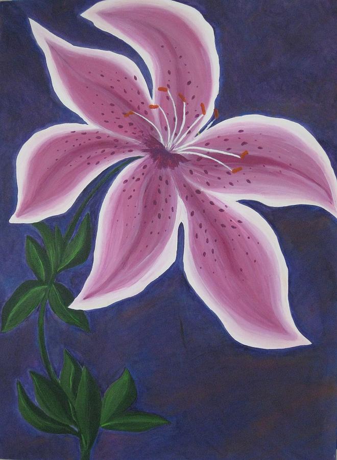 Punctilious Pink Daylily Painting by Deborah Schuster - Fine Art America