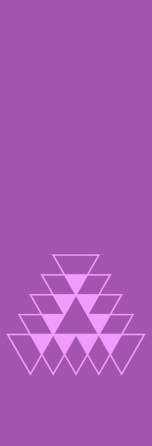 Purple Geo Stack Digital Art by Pixels - Pixels