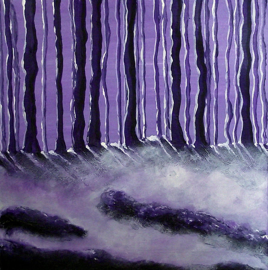 Purple Mist Painting by Sandy Wager - Fine Art America