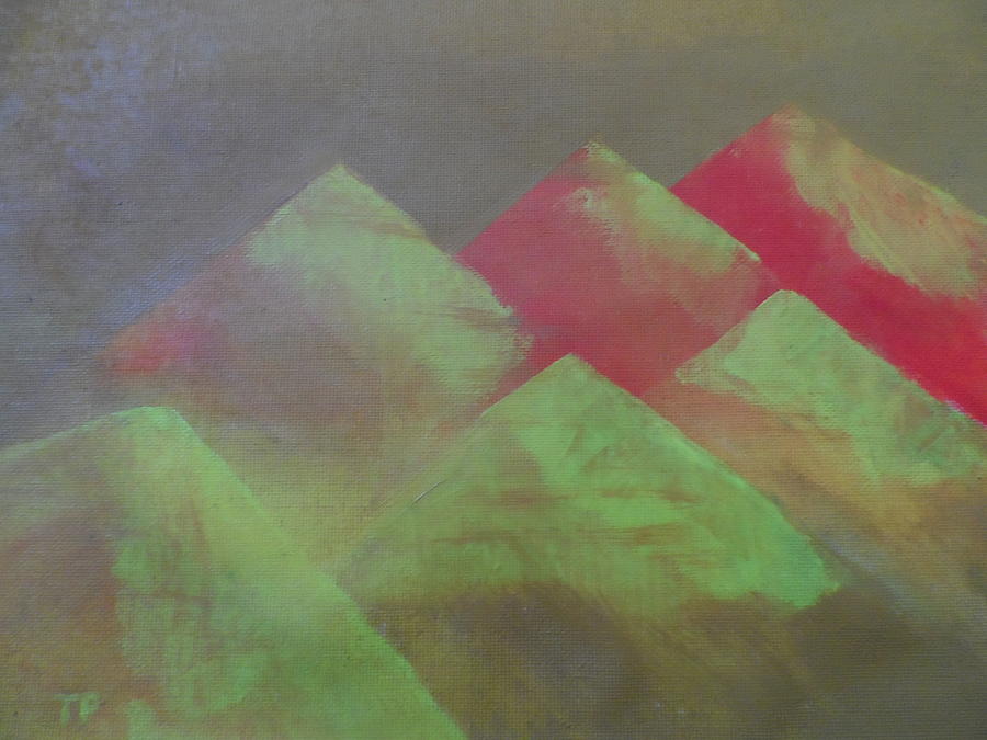 Pyramids Painting by Tim P - Fine Art America