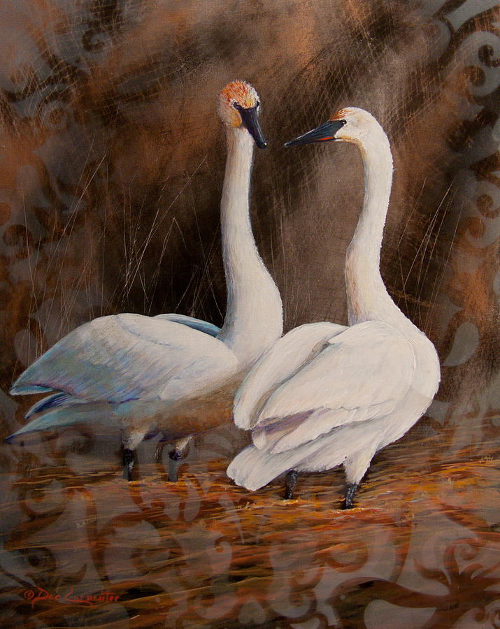 Quiet Conversation Painting by Dee Carpenter - Fine Art America