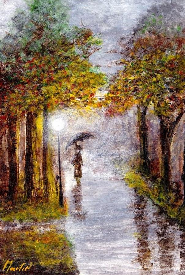 Rain Painting by Sam Mart - Pixels