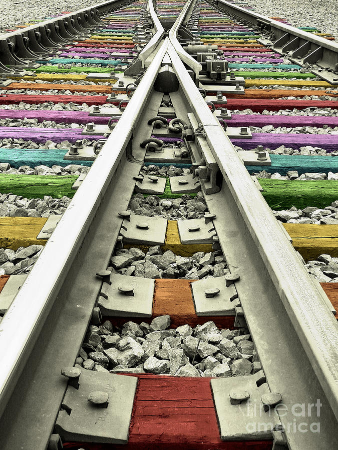 Rainbow Track Digital Art by Kitty Bitty - Fine Art America