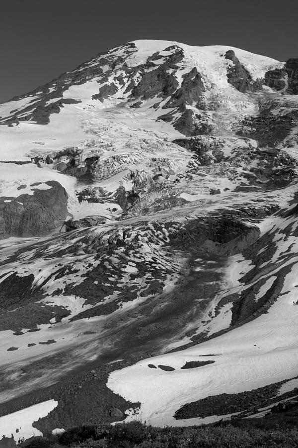 Rainier BW two Photograph by Christopher D Elliott | Pixels