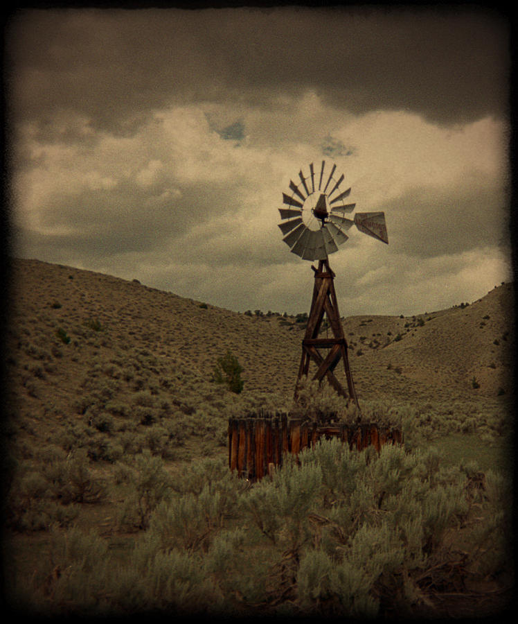 Range windmill Mixed Media by Bob RL Evans - Fine Art America