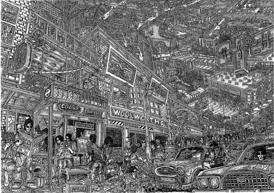 Recession Drawing by Snublic Drawings - Fine Art America