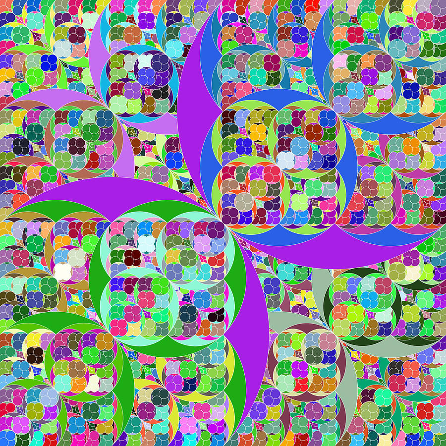 Recursive Circles Digital Art by John Hines Recursive Circles Digital Art by John Hines