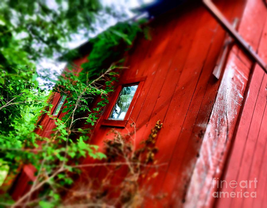 Red Barn With Two Windows Photograph by Anthony Ackerman | Fine Art America