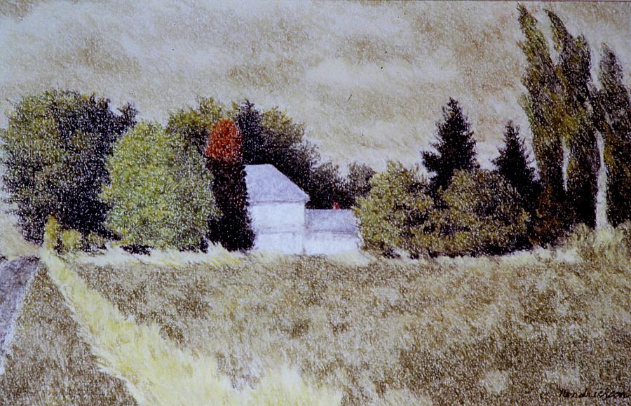 Red Chimney Pastel by E L Hendrickson | Fine Art America