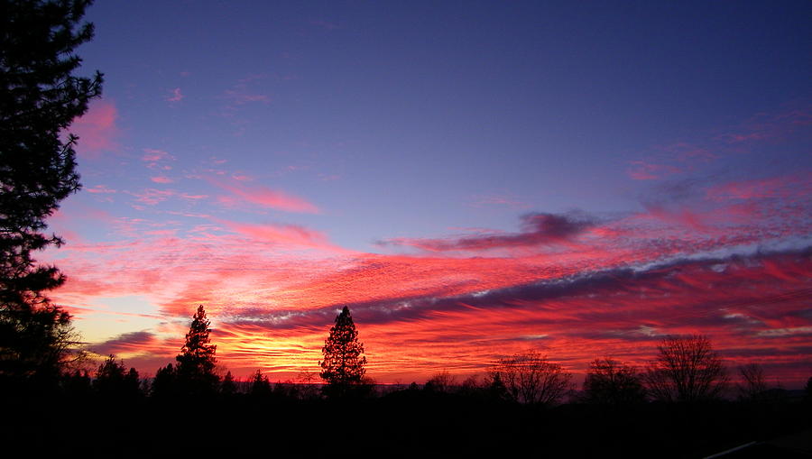 Red Clouds Photograph by Tom Mansfield - Fine Art America
