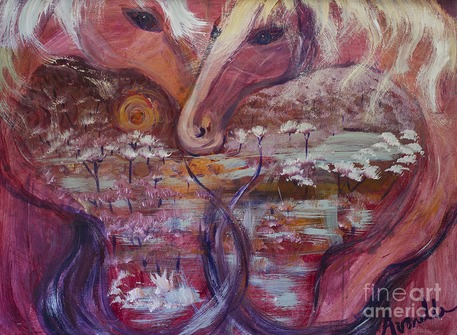 Red Divinity Painting by Avonelle Kelsey - Fine Art America