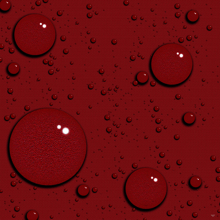 Red Drops Digital Art by Stephan Pabst - Fine Art America