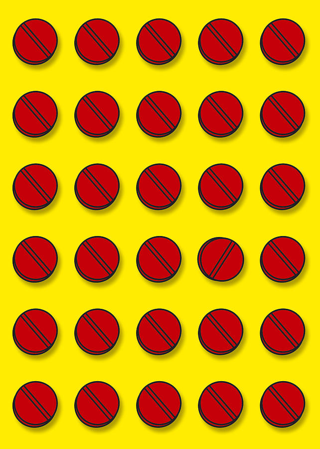 Red Pill Pattern Digital Art by Thisis Notme | Fine Art America
