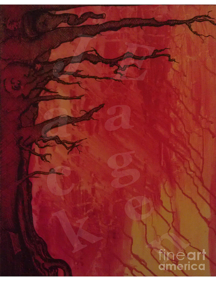 Red Rain Painting by Jack Eagen | Fine Art America