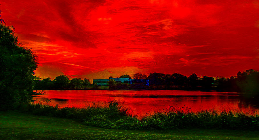 Red Reflection Photograph by Ron Fleishman