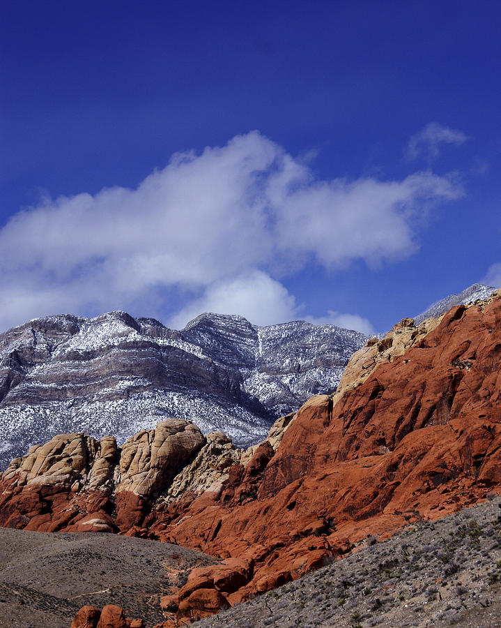 Red Rock Snow Photograph by Carol Bilodeau | Fine Art America