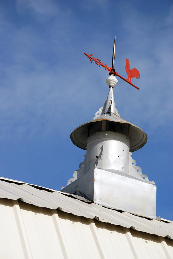 Red Rooster Vane Photograph by Peter D Freeman - Fine Art America