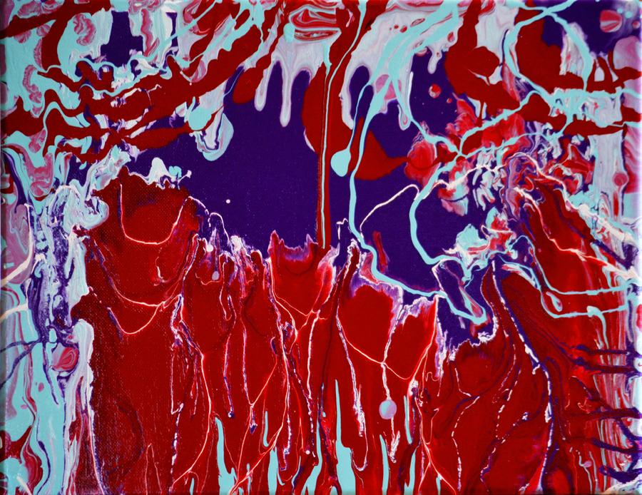 Red Rumble Painting by Devon Ingram - Fine Art America