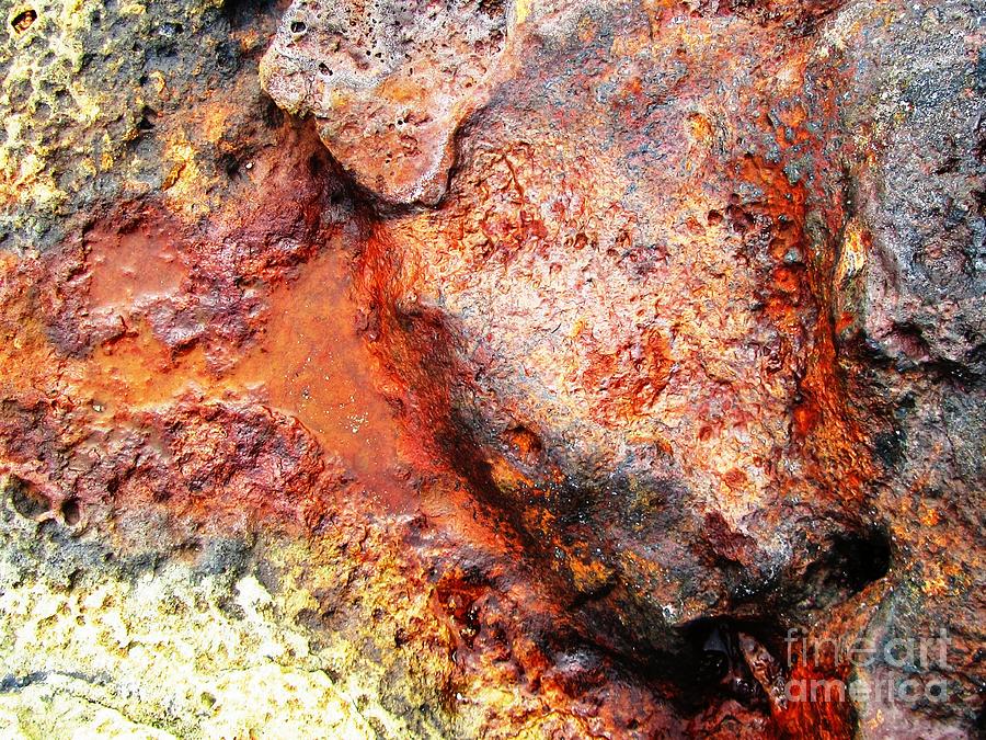 Red Rust Abstraction Photograph by Ted Pollard - Fine Art America