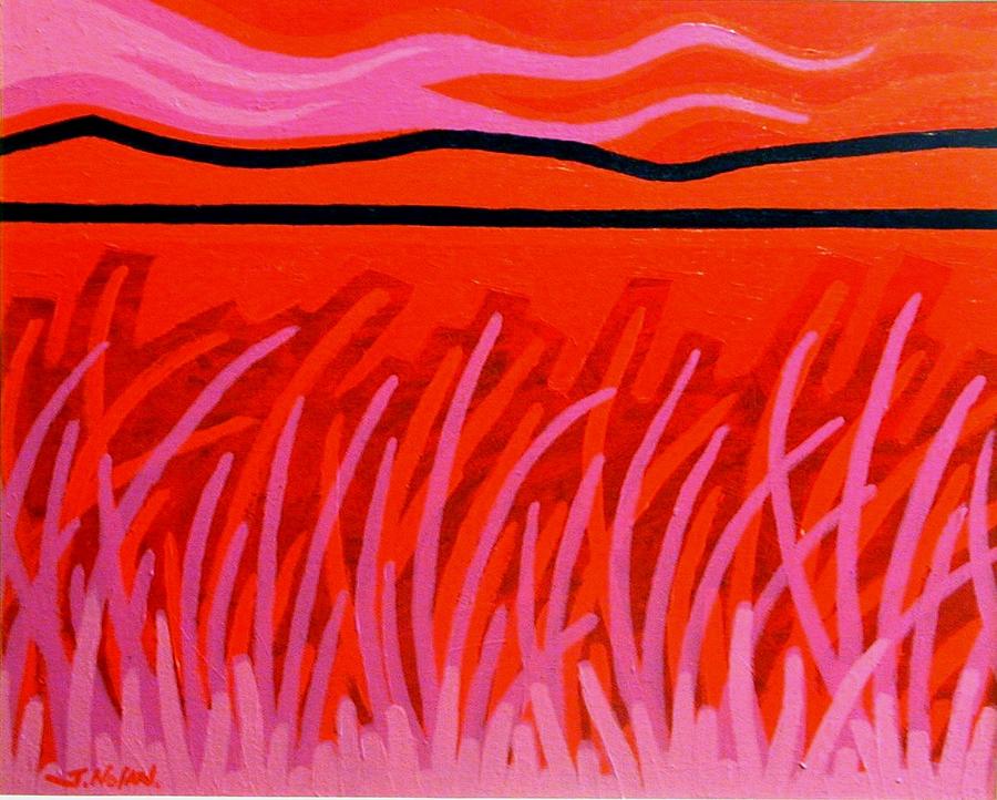 Red Scape Painting by John Nolan - Fine Art America